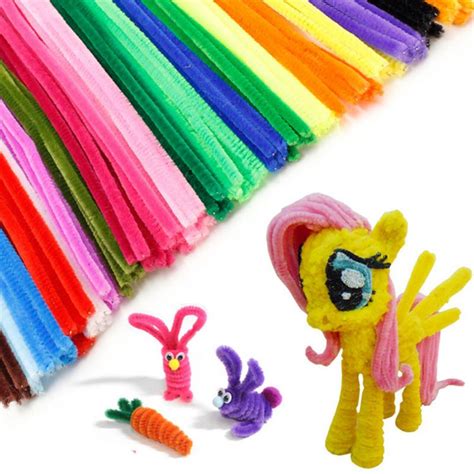 100pcs Colorful Chenille Diy Twisted Stick 10 Colo Grandado