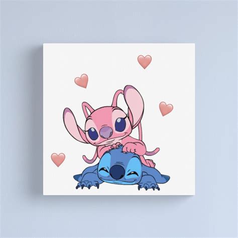 Stitch E Angel Lilo E Stitch Canvas Print For Sale By Seven Store