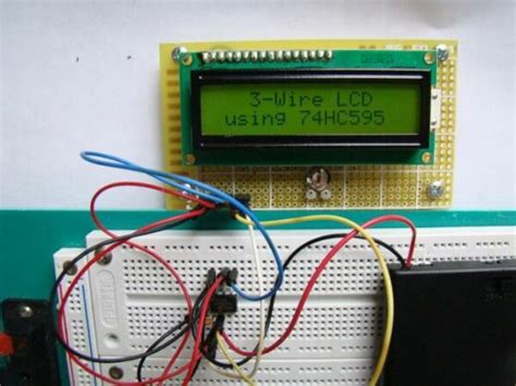 Wire Serial LCD Using A Shift Register Electronics Lab