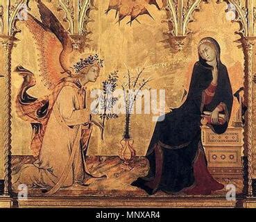 The Annunciation And Two Saints 1333 1123 Simone Martini The