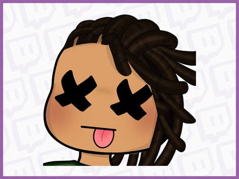 ♥ Veendy Art ♥ — Chibi Cute Laughing Emote Dreadlocks
