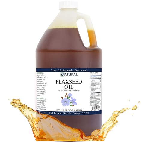 Zatural Flaxseed Oil Organically Grown 100 Pure Flax Seeds
