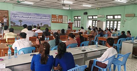 ကြိုတင်သတိပေးစနစ်နှင့် သဘာဝဘေးဆိုင်ရာသင်တန်း ဖွင့်လှစ်ပို့ချ Myanmar