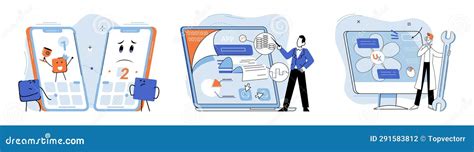 Application Testing Metaphor Vector Application Testing Checkpoint