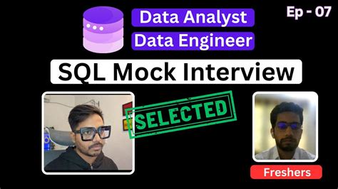 Sql Mock Interview For Data Analyst And Business Analyst Live Sql