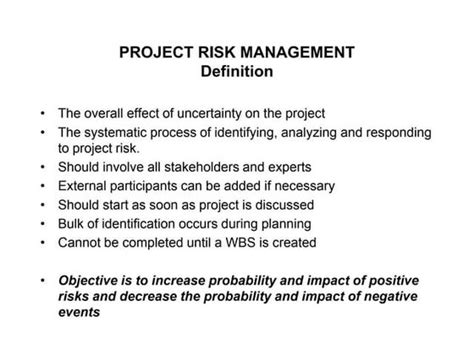Software Project Management Project Risk Evaluation Pptx