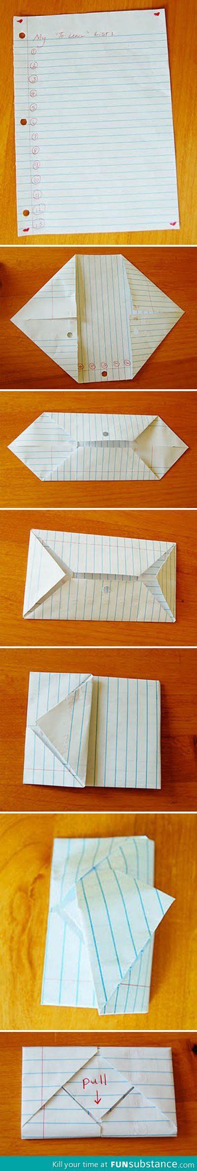 How To Fold An Envelope From Rectangular Paper Origami Env