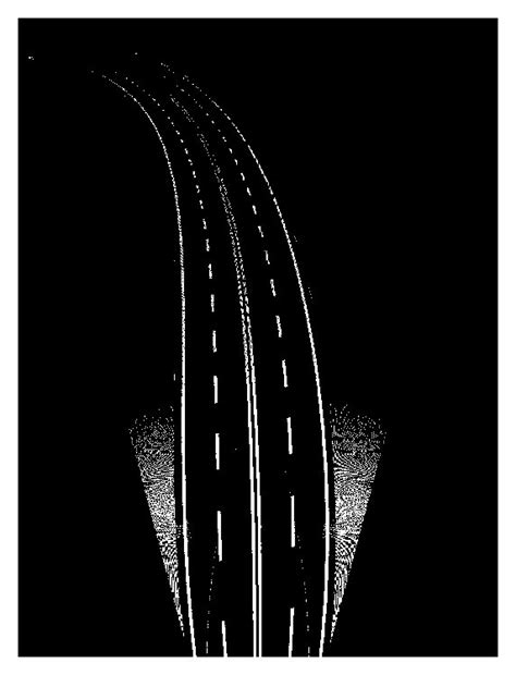 A Binary Image Of Top View B Hough Transform Results Download