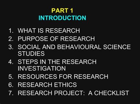 Introduction To Research In Science Pptx