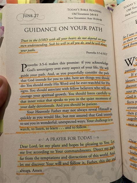 Guidance On Your Path Bible Study Verses