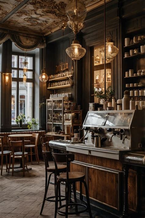 Vintage Café Cozy Fantasy Coffee Shop Vintage Coffee Shop Interior Design Vintage Cafe