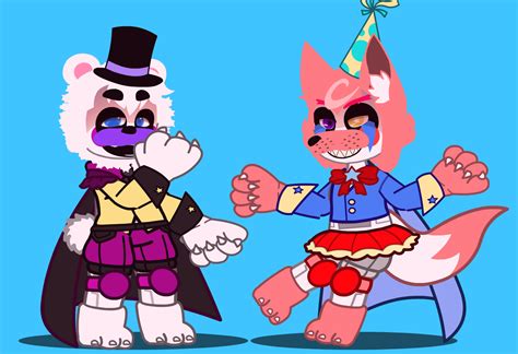Lolbit And Funtime Foxy Redesign Including Funtime Freddy Redesign