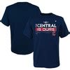 Youth Branded Cleveland Guardians 2022 Al Central Division Champions Locker Room T Shirt