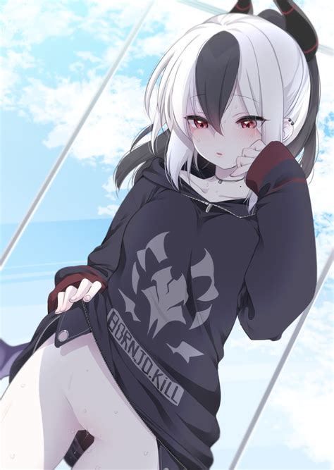 Rule 34 2021 Bangs Black Hair Black Hoodie Blue Archive Blue Sky