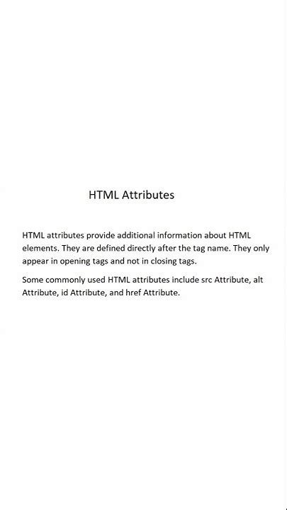 Html Attributes 👆 Htmltutorial Coding Htmlbeginners Htmlcss