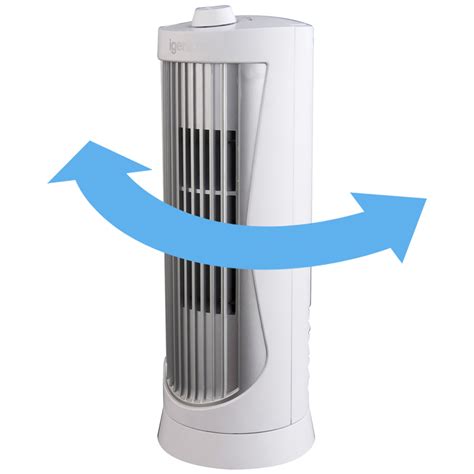 Igenix White Mini Tower Fan 12 Inch Wilko