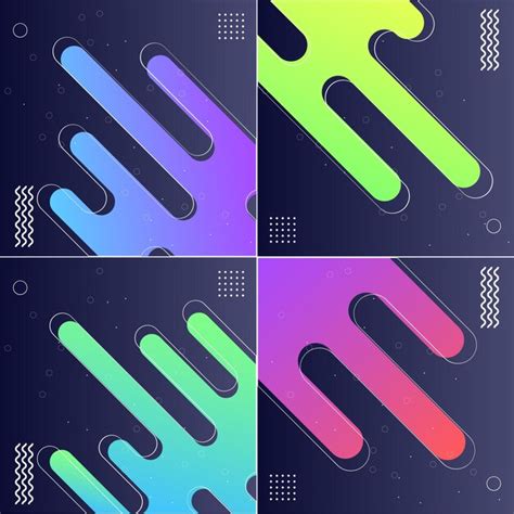 premium vector cool and modern abstract gradient shape backgrounds