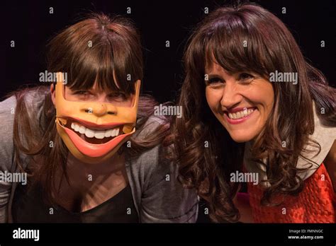 Nina Conti Right Photocall With Comedian And Ventriloquist Nina