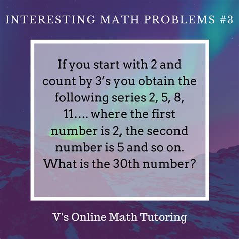 Vs Online Math Tutoring Interesting Math Problems