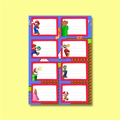 Etiquetas Escolares Para Imprimir Editables Pdf Descarga Gratis