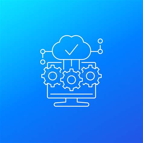 Cloud Api Software Integration Vector Stock Vector Illustration Of Development Network