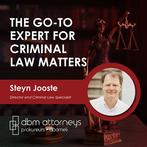 Dbm Attorneys On Linkedin Steyn Jooste Is Widely Recognised For His