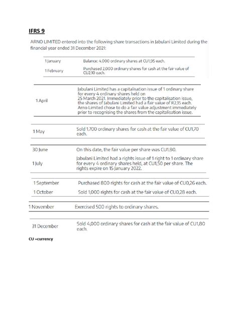 Conprehensive Guide To Ifrs 9 From University Of Pretoria Class Notes Pdf