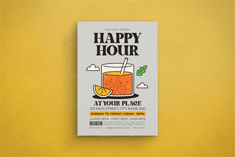 Happy Hour Print Templates Graphicriver
