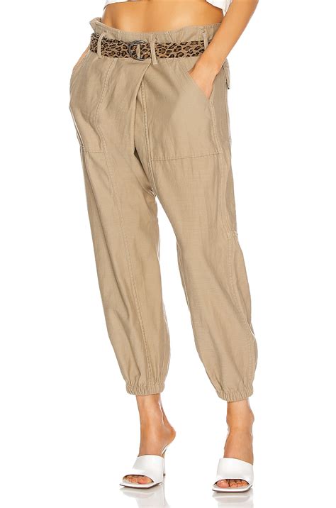 R13 Crossover Utility Drop Pant In Khaki Fwrd