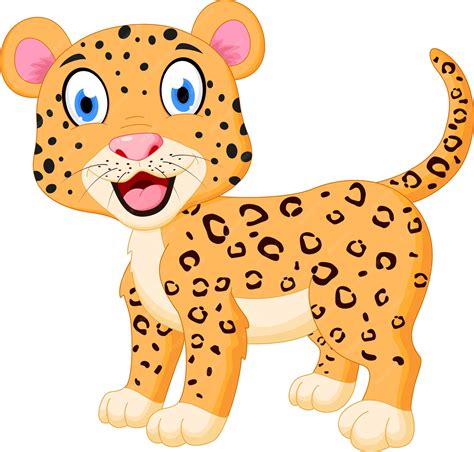 Premium Vector Cute Leopard Cartoon