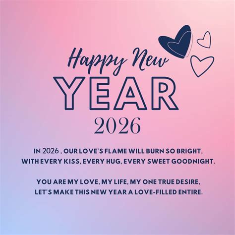 50 Romantic Happy New Year 2026 Poems For Him With Images Iphone2lovely