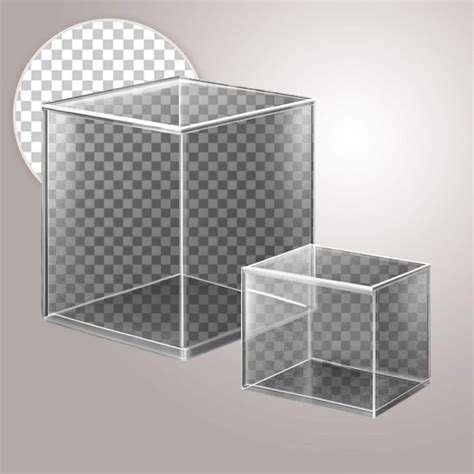 Set Of Vector Illustrations Of Small And Large Cubes Isolated On A