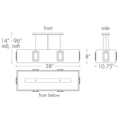 Ultralights Genesis Split Linear Pendant Lightopia