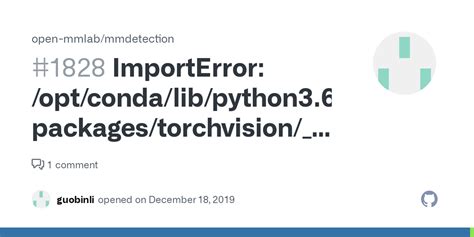 Importerror Opt Conda Lib Python3 6 Site Packages Torchvision C