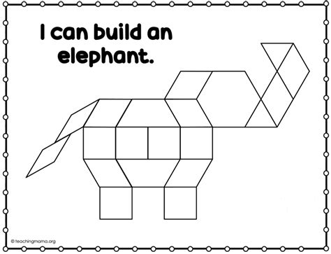 Pattern Blocks Clipart Black And White At Margaret Rice Blog