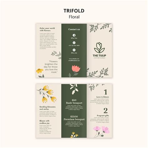 Free Psd Floral Template Design