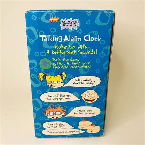 Vintage Nickelodeon Rugrats Clock 1998 Sealed Untested Read Description