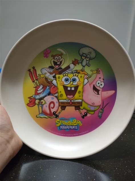Spongebob Plate Furniture And Home Living Kitchenware And Tableware