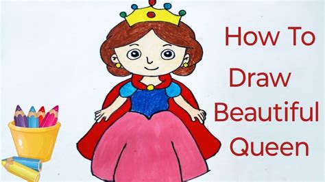 How To Draw Beautiful Queen 👑 Drawing How To Draw A Princess How To