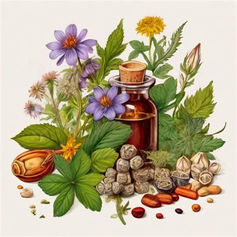 Premium Vector Herbal Medicine Botanical Clipart