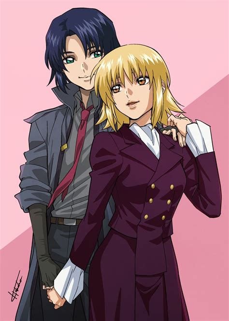 Cagalli Yula Athha And Athrun Zala Gundam And 2 More Drawn By Tokuoka