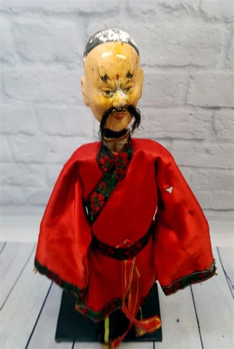 Ancienne Marionnette De Théâtre Chinoise Province Fujian Le Notable