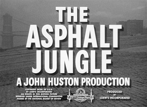 The Asphalt Jungle Poster