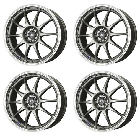 Enkei 409 770 12sp Set Of 4 17x7 5x1005x1143 38mm 726mm J10 Silver