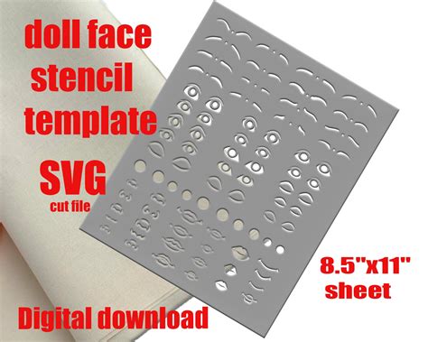 Rag Doll Face Stencil At Richard Coates Blog