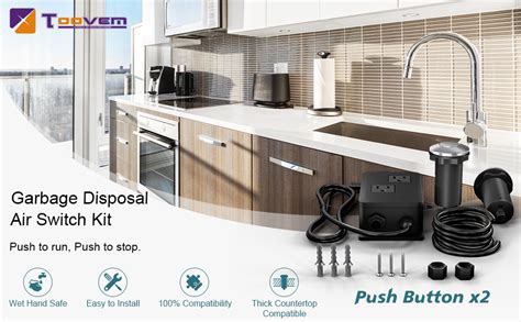 Garbage Disposal Air Switch Kit Kitchen Sink Top Countertop Food Waste