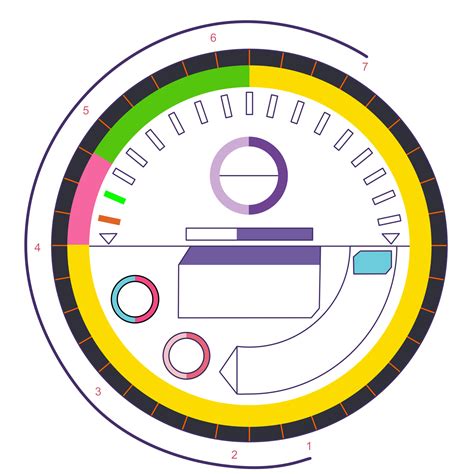 circle infographic template for round diagram graph web design business concept options or
