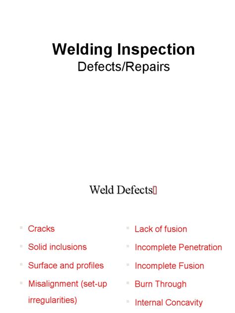 Pdf Weld Defect And Repair Ham Dokumen Tips