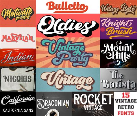 Vintage Style Fonts Font Typeface Script Western Style Vintage