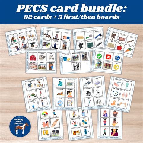 Aac Visual Communication Cards Bundle Pack Teaching Aids For Eas